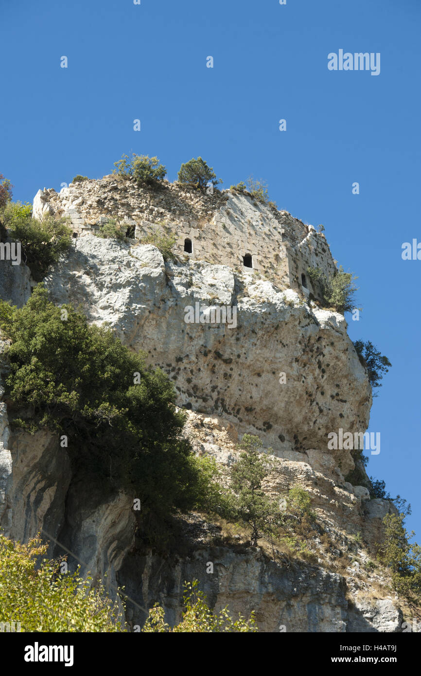 Turkey, province Icel (Mersin), tarsus, Camliyaila, castle Namrun Stock ...