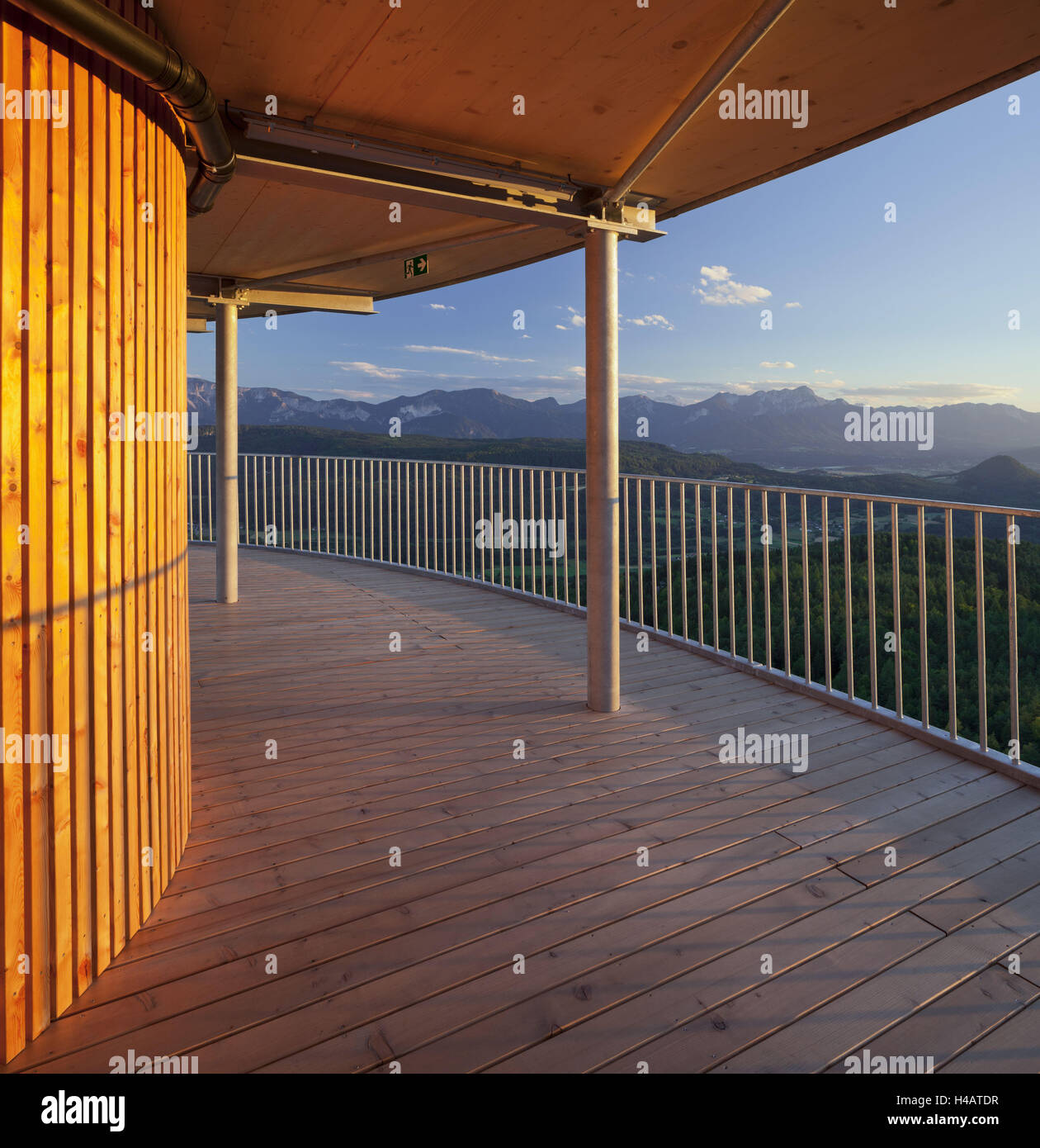 The observation tower at the pyramidenkogel and the karawanken hi-res ...