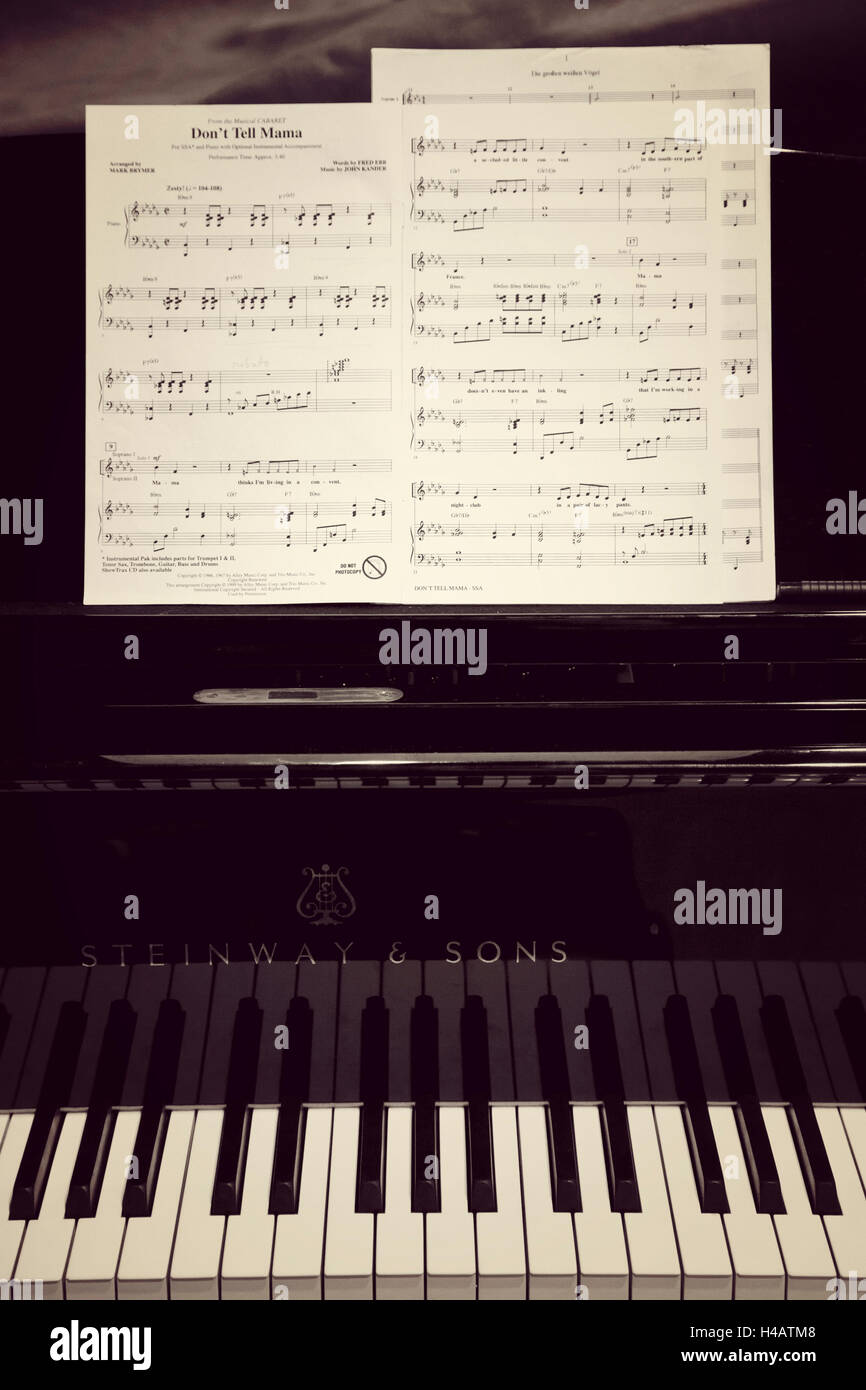 Piano, music, instrument, marks Stock Photo - Alamy