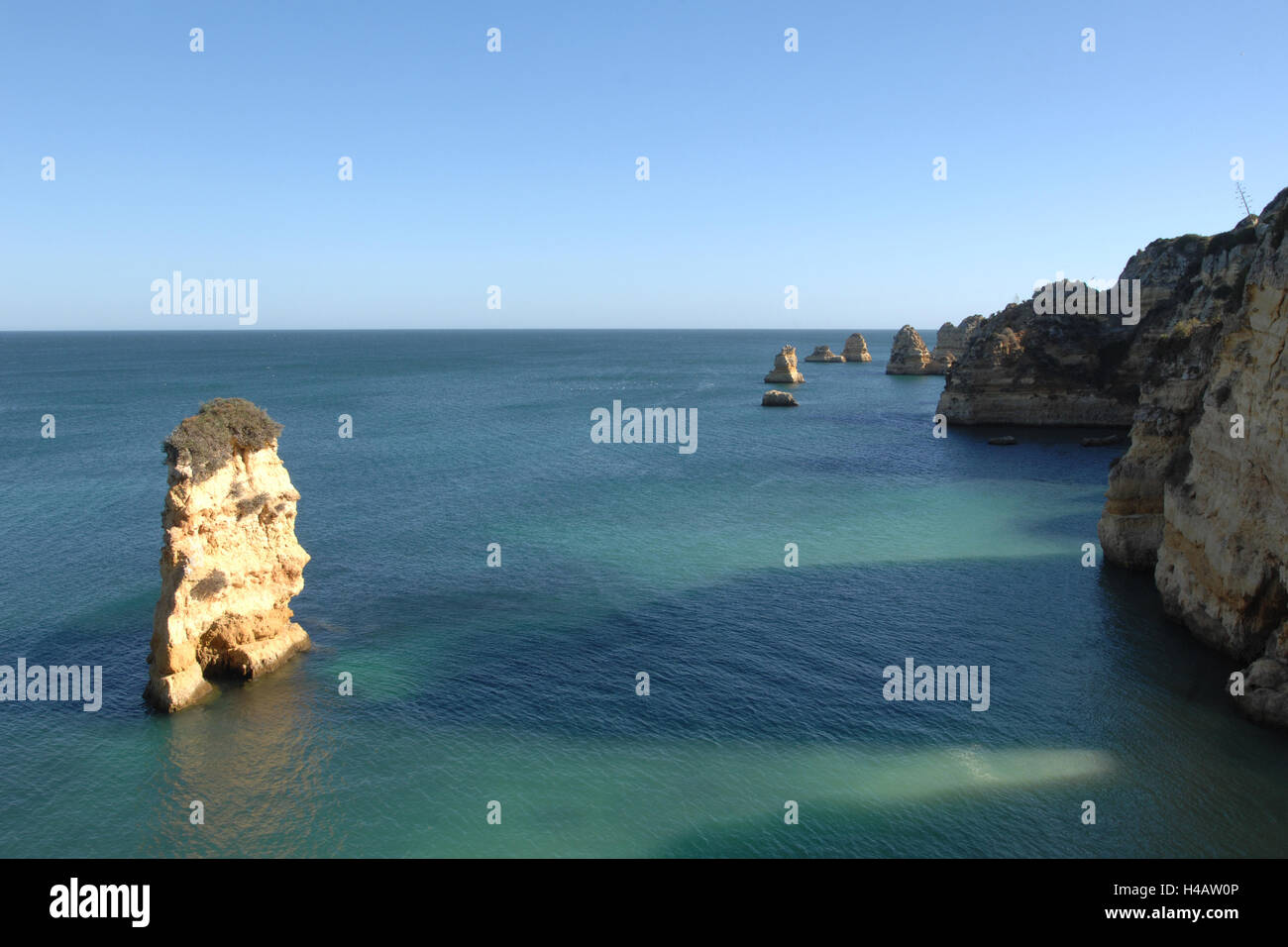 Portugal, Lagos, south coast, scenery, sea, rock Stock Photo - Alamy