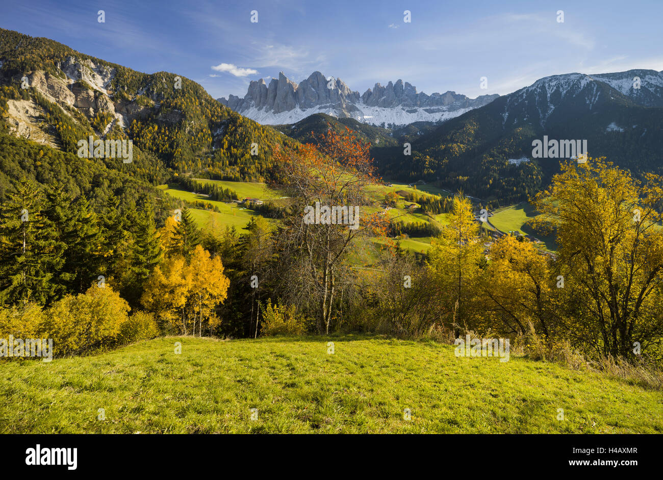 Villnöss Valley, Santa Maddalena, Geisler group, Gruppo delle Odle ...