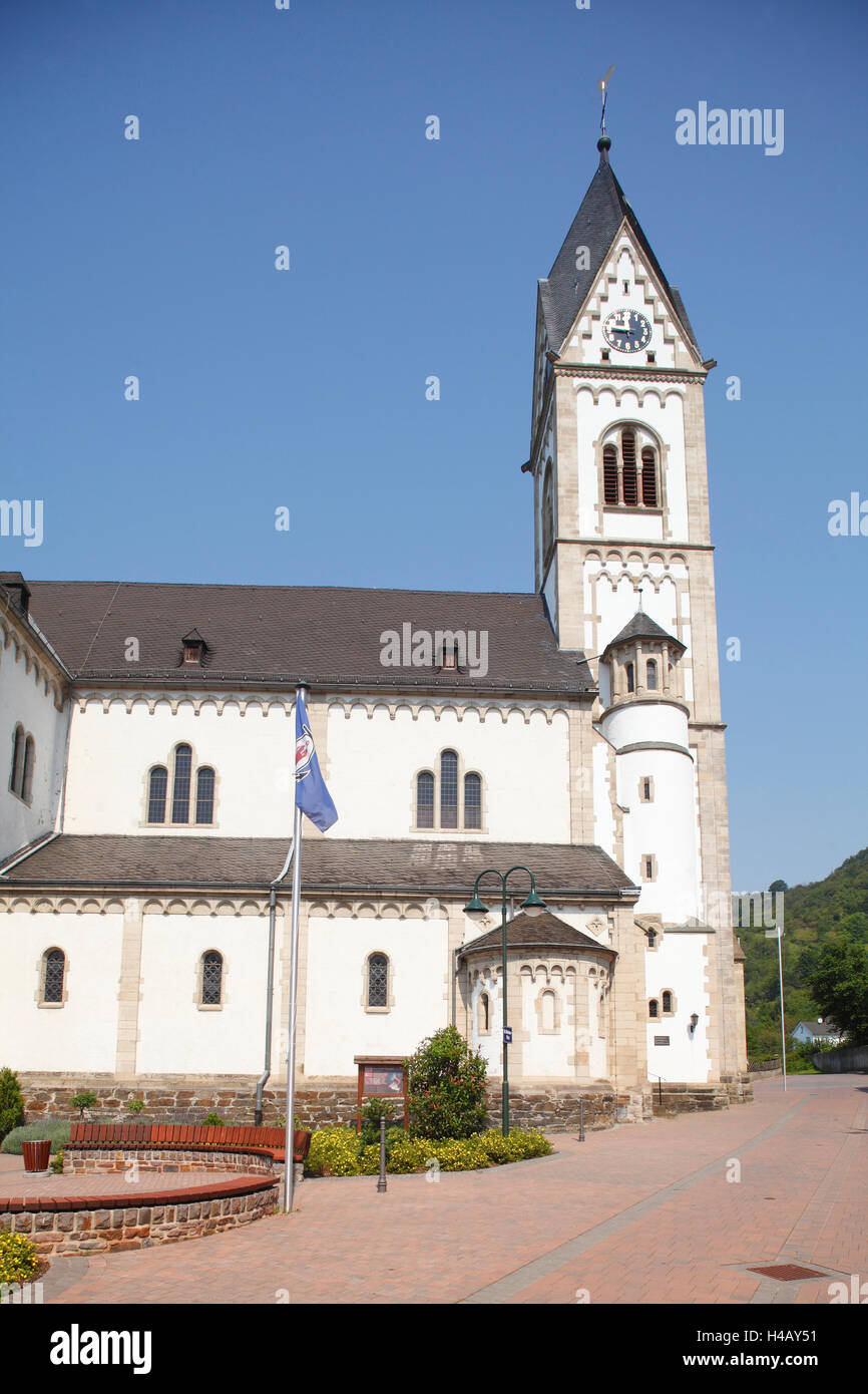 Germany, Rhineland-Palatinate, Kamp-Bornhofen, pilgrimage abbey Stock ...