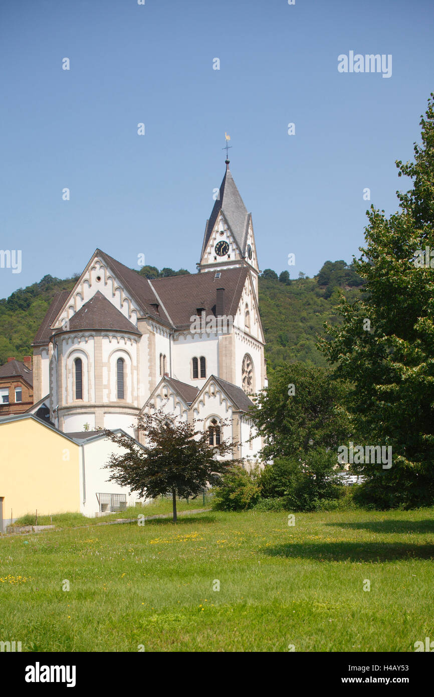 Germany, Rhineland-Palatinate, Kamp-Bornhofen, pilgrimage abbey Stock ...