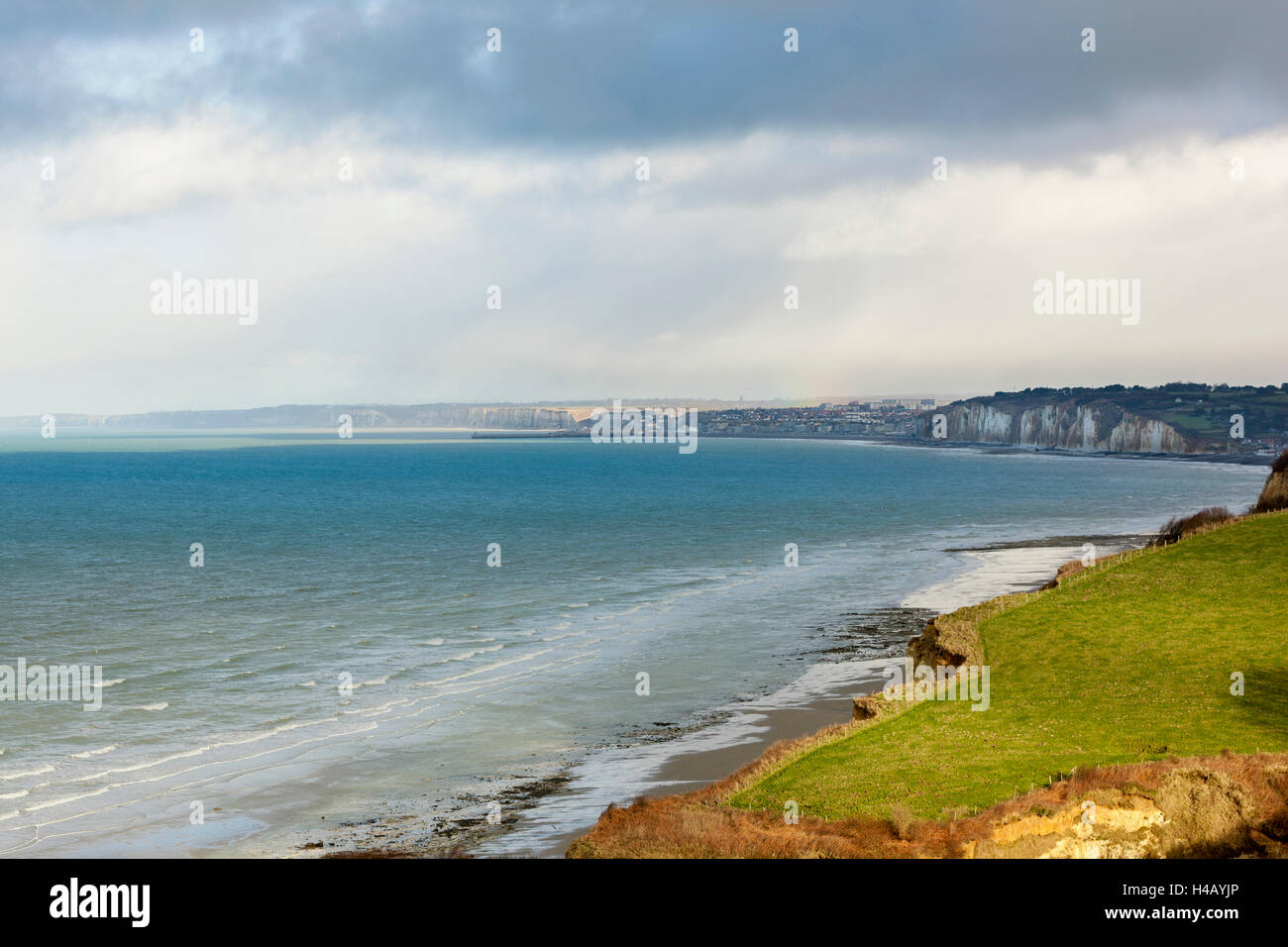 Blue beach dieppe france hi-res stock photography and images - Alamy