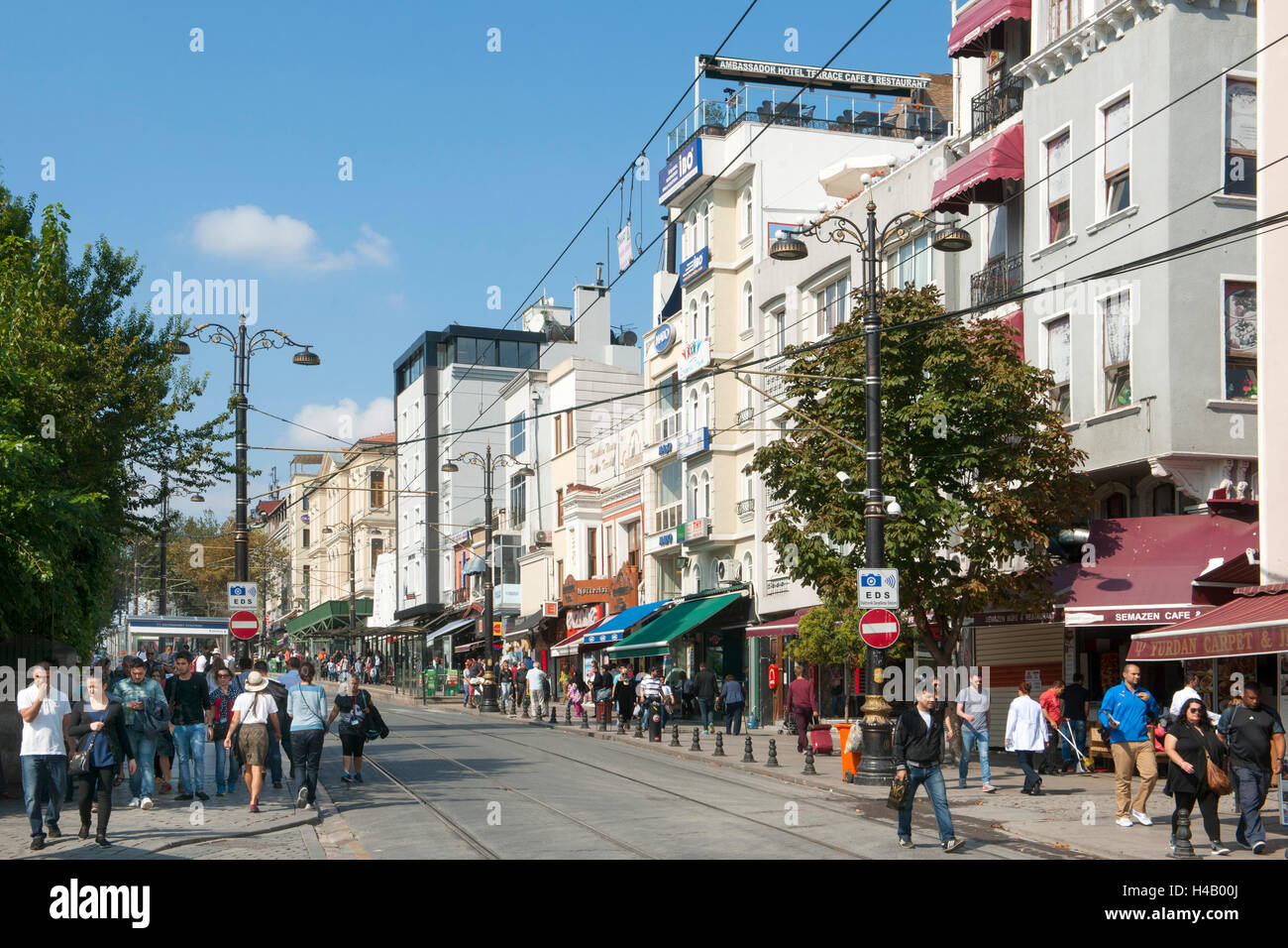Today Turkey, Istanbul, Sultanahmet, Divanyolu, the street of the big ...