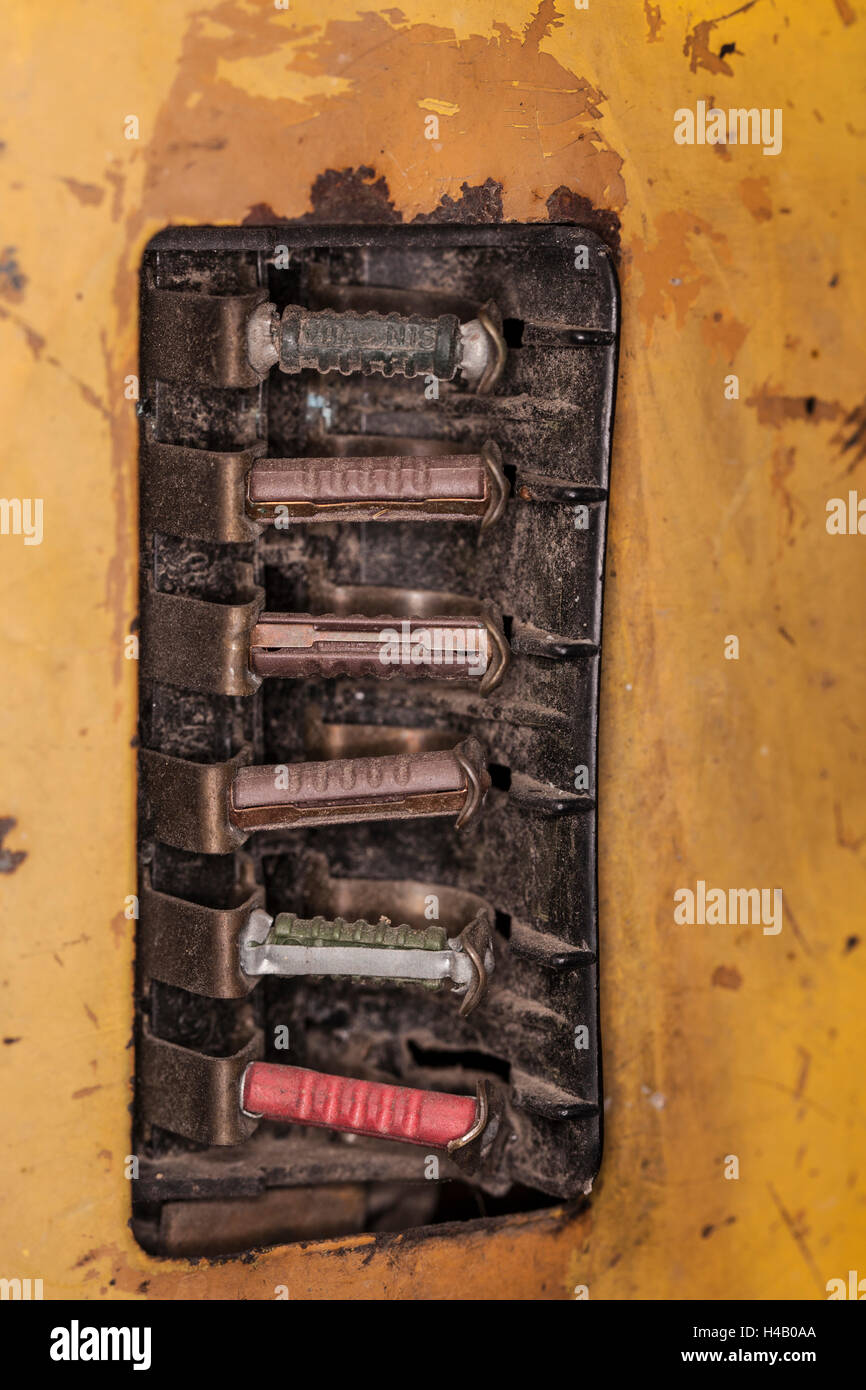 fuses in the tractor Stock Photo - Alamy