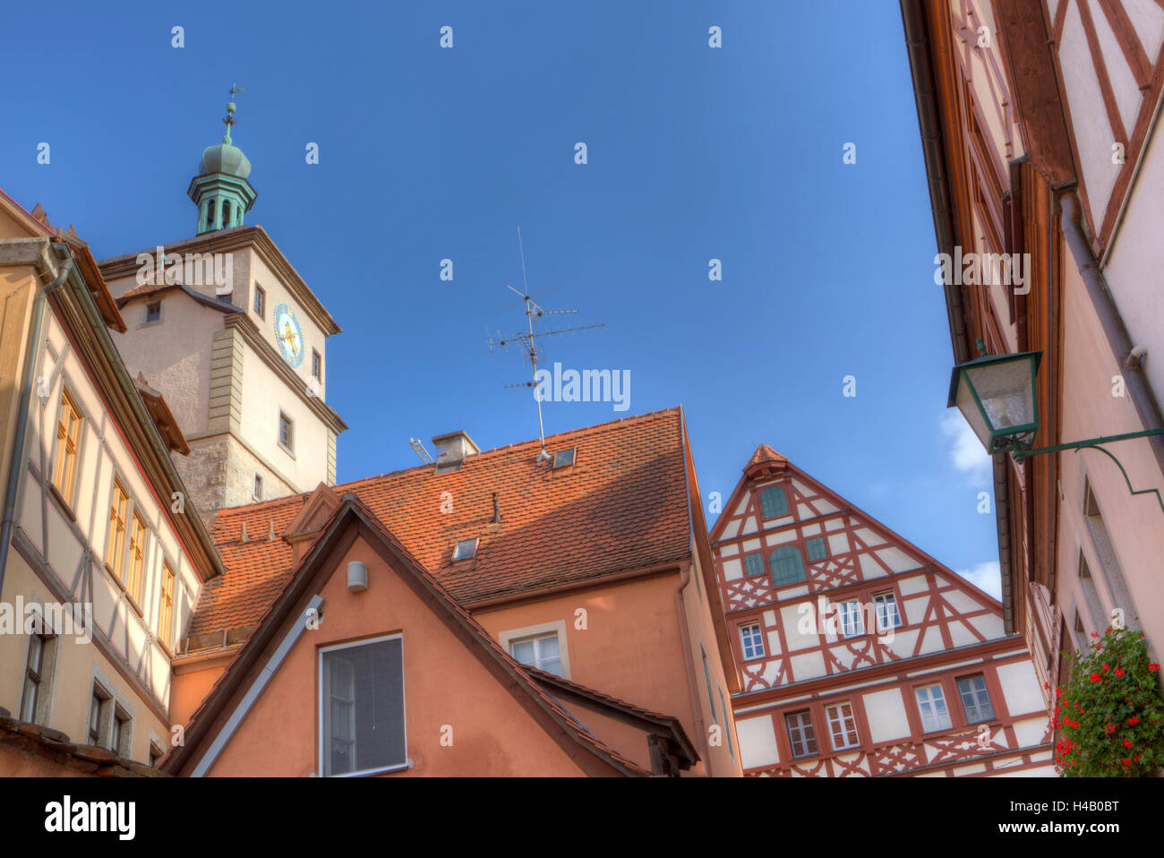 At 'Weißer Turm', old blacksmithing art, guild symbol, in Rothenburg ob ...