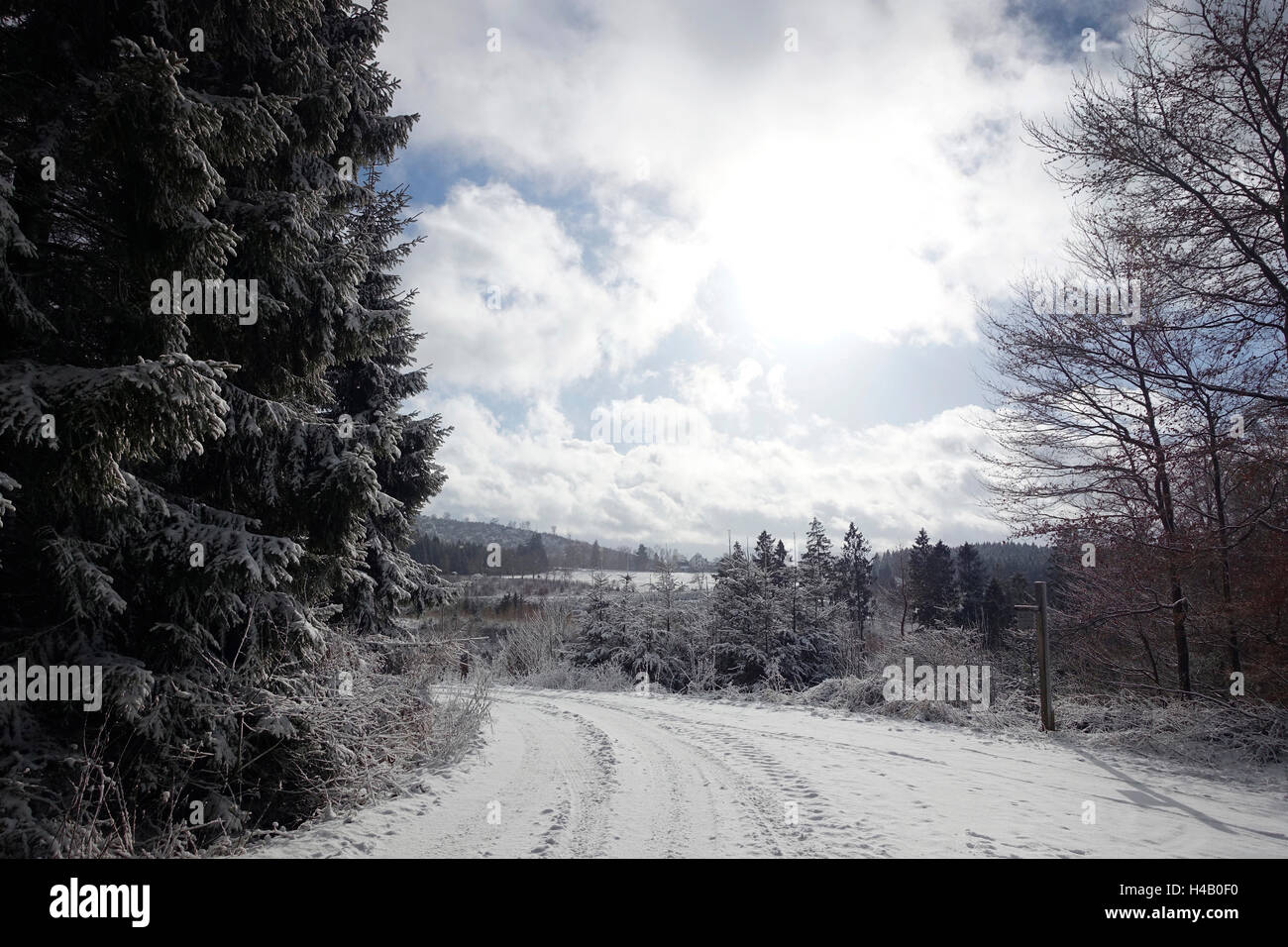Footpath in snow hi-res stock photography and images - Alamy