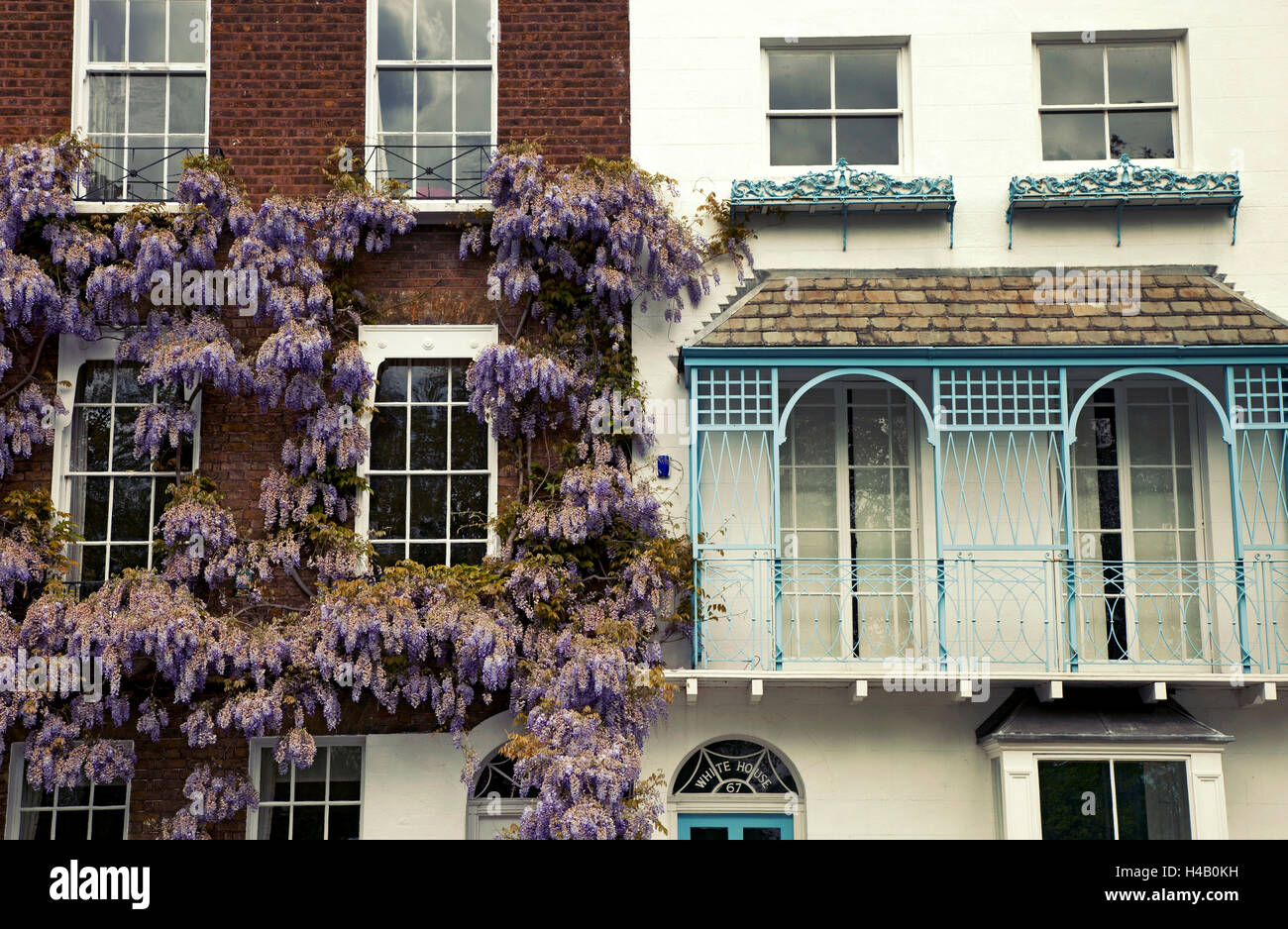 House, flowers, spring, architecture Stock Photo - Alamy