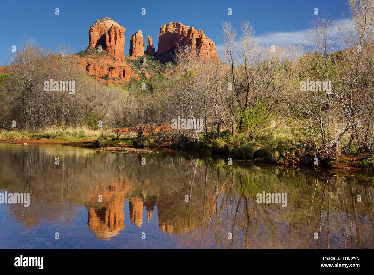 Cathedral Rock, Oak Creek, Red Rock State Park, Sedona, Arizona, USA ...