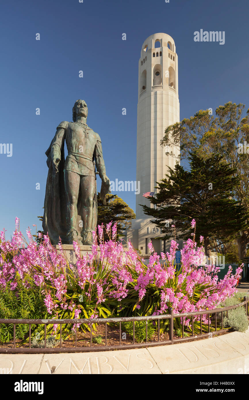 Coit tower telegraph hill hi-res stock photography and images - Alamy