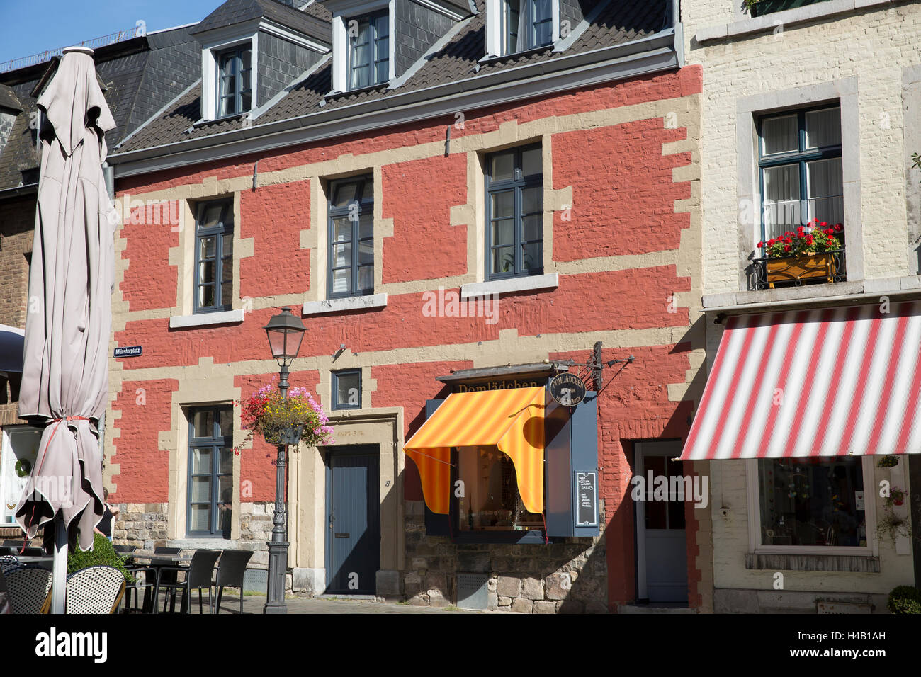 Shop fronts In Aachen Germany Stock Photo - Alamy