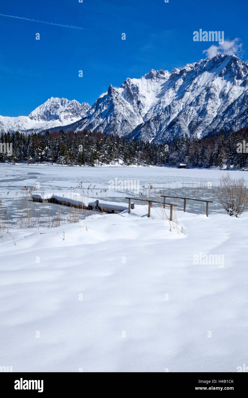 Landscape at the Lautersee lake in winter Stock Photo - Alamy