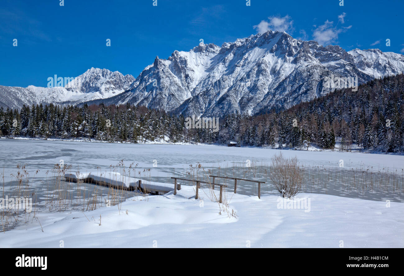 Landscape at the Lautersee lake in winter Stock Photo - Alamy