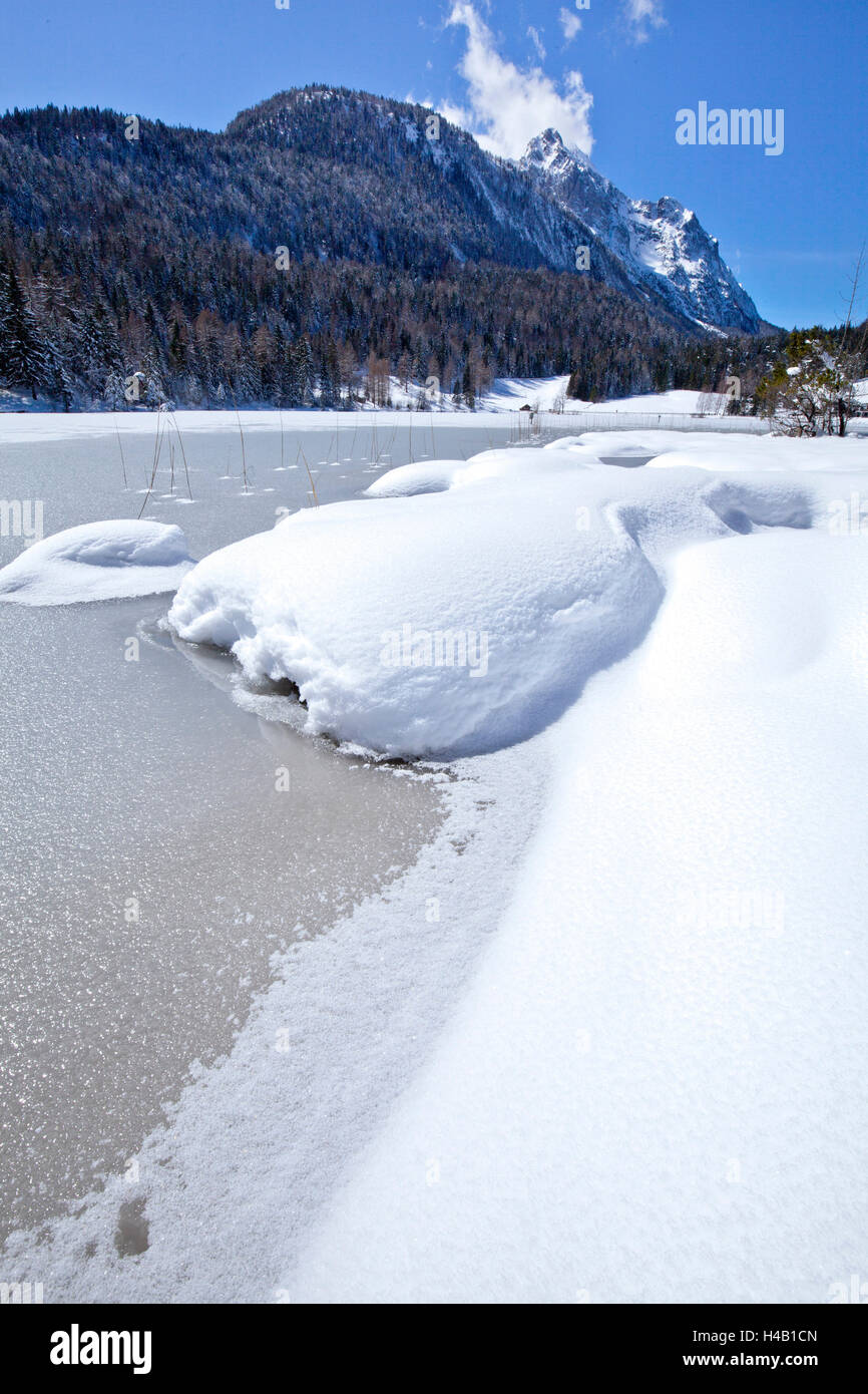 Landscape at the Lautersee lake in winter Stock Photo - Alamy