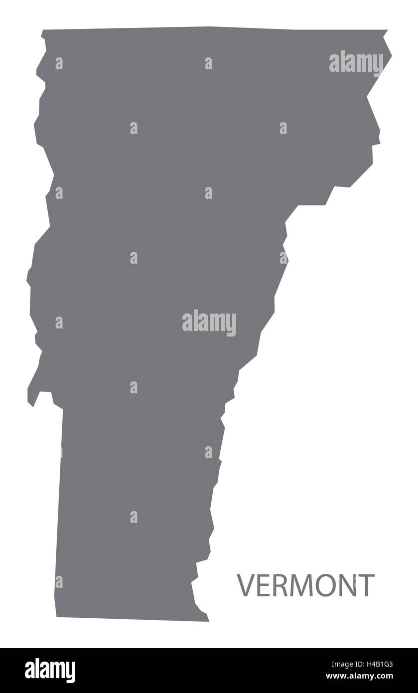 State map of vermont hi-res stock photography and images - Alamy