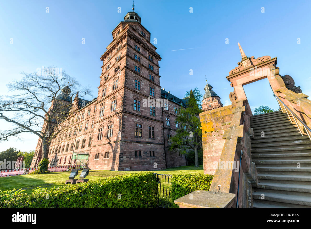 Aschaffenburg, Bavaria, Germany, Schloss Johannisburg (palace Stock ...