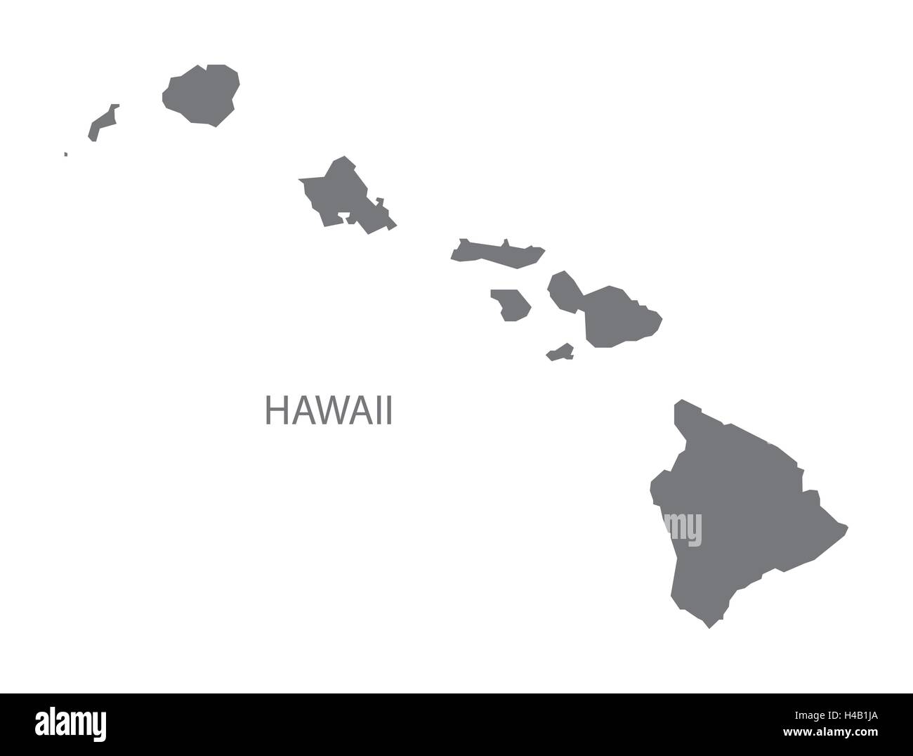 Hawaii usa map hi-res stock photography and images - Alamy