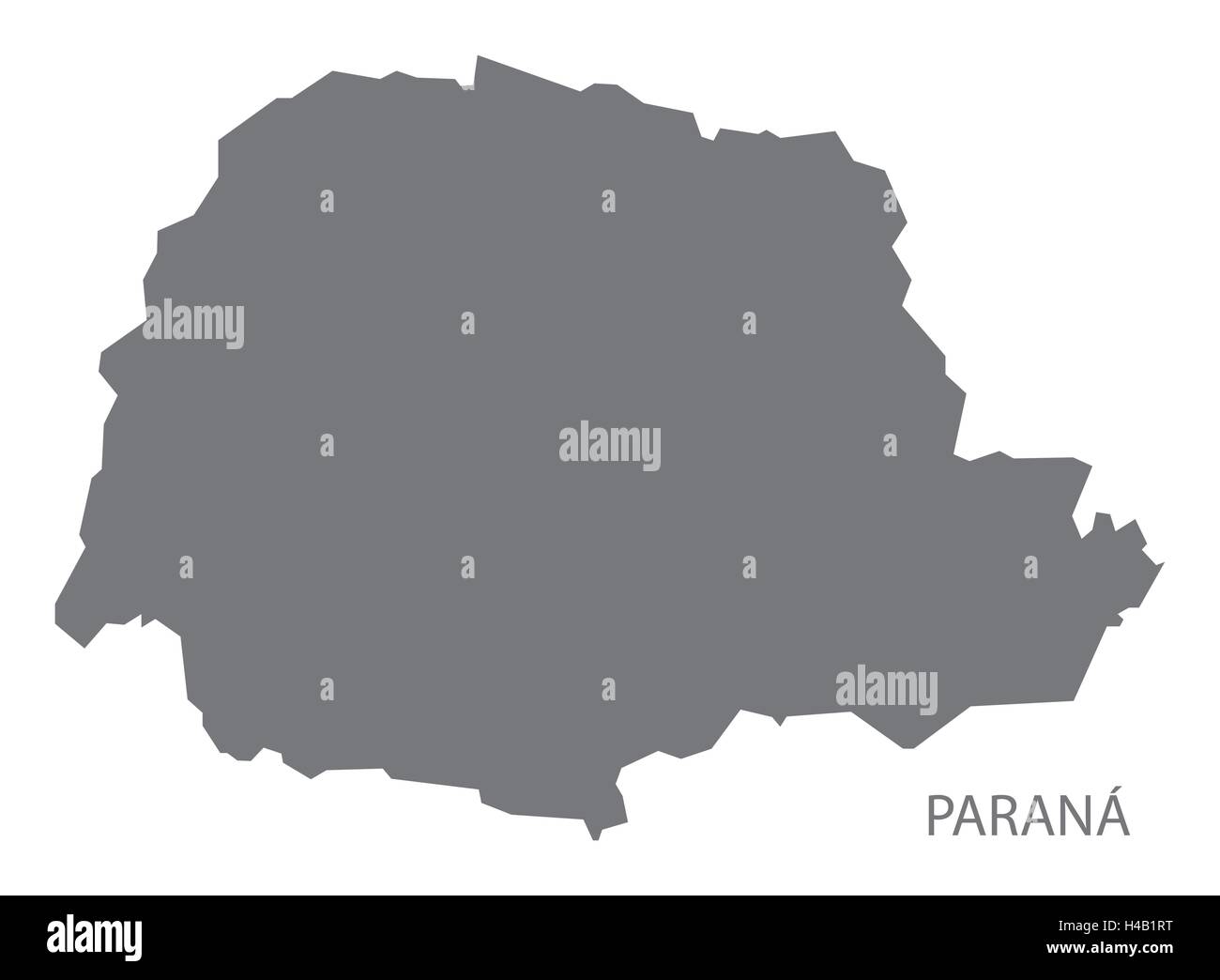 Parana state map vector vectors hi-res stock photography and images - Alamy