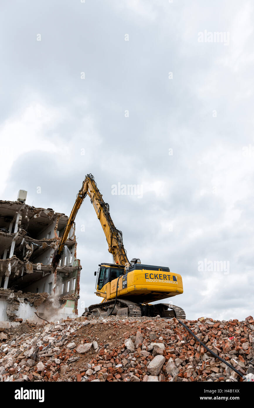 Demolition Of An Office Building High Resolution Stock Photography and ...