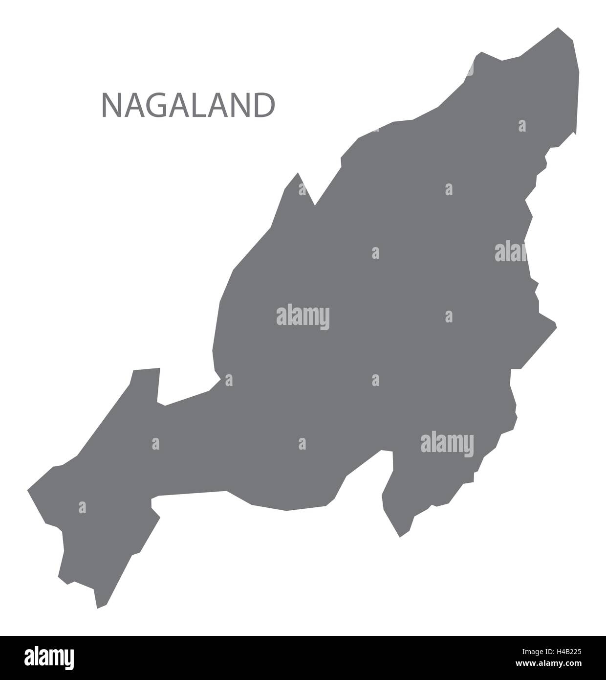 Naga India Map