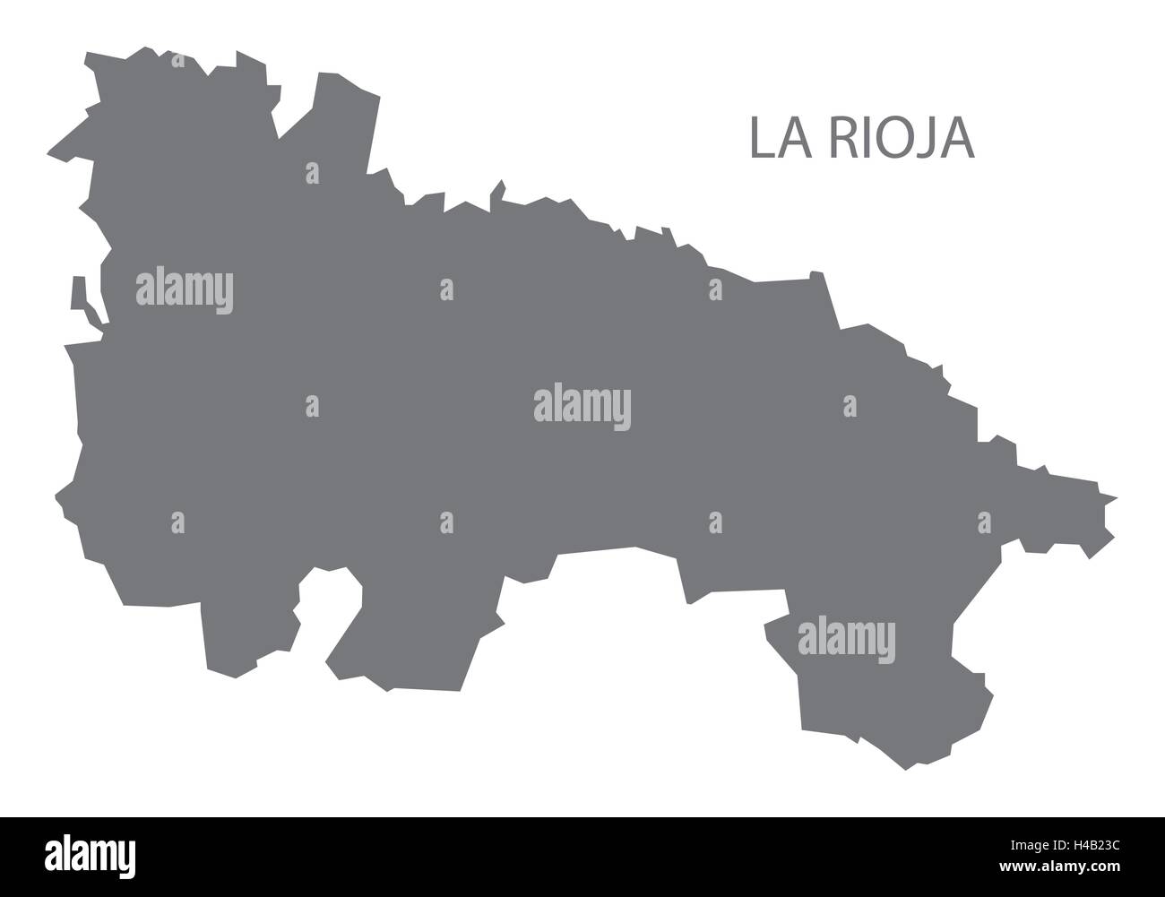 La Rioja Spain Map in grey Stock Vector Image & Art - Alamy