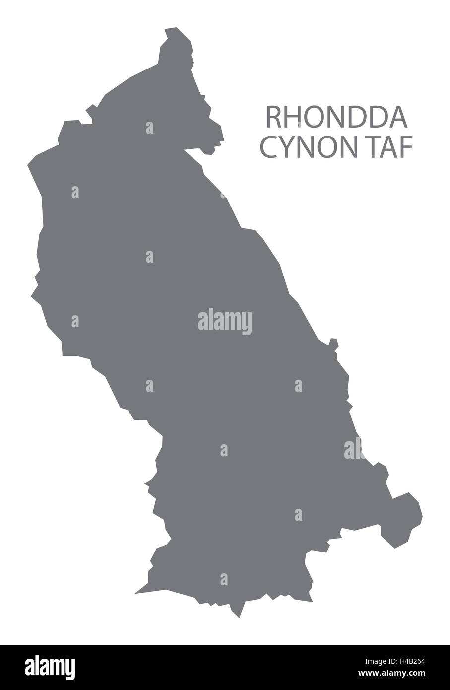 Map of rhondda hi-res stock photography and images - Alamy