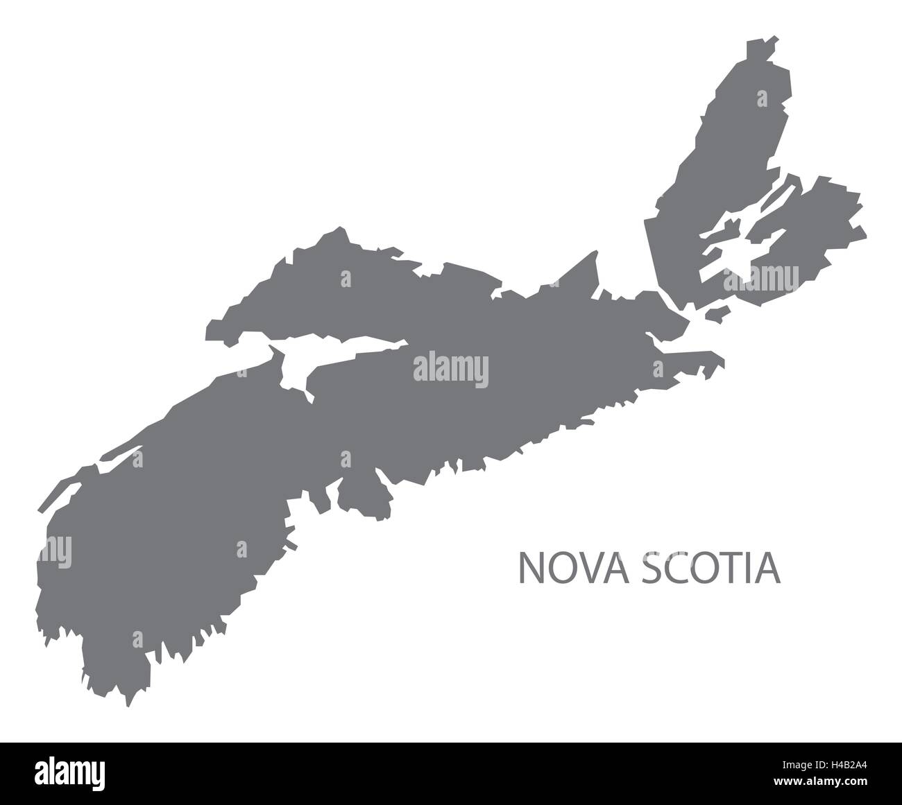 Nova scotia province map hi-res stock photography and images - Alamy