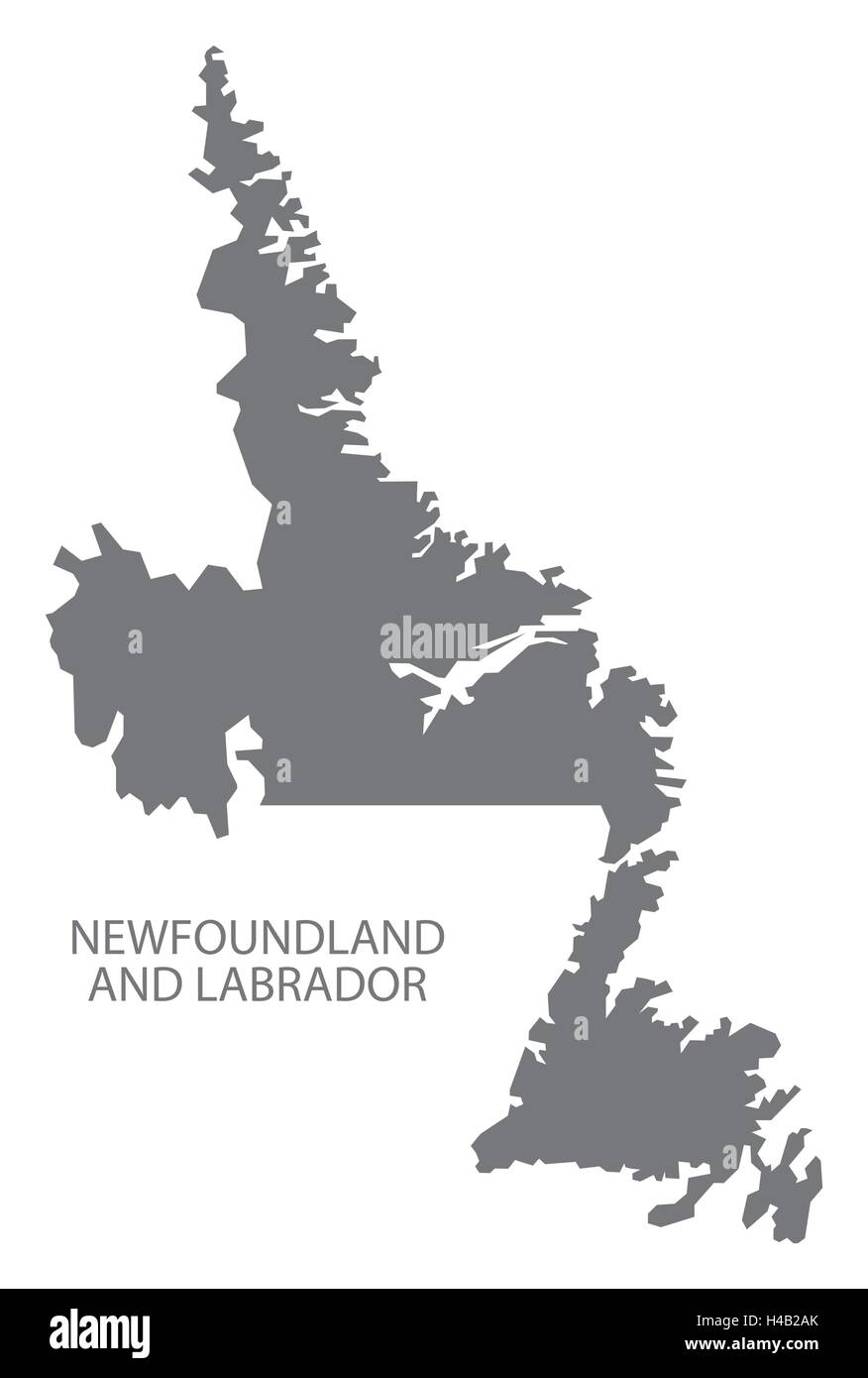 Newfoundland and labrador map hi-res stock photography and images - Alamy