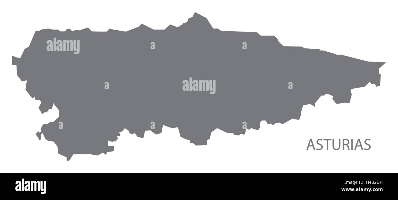 Asturias map hi-res stock photography and images - Alamy