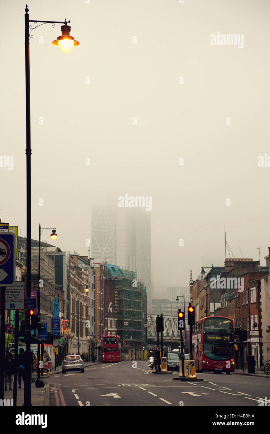 Street, town, bus, junction Stock Photo - Alamy