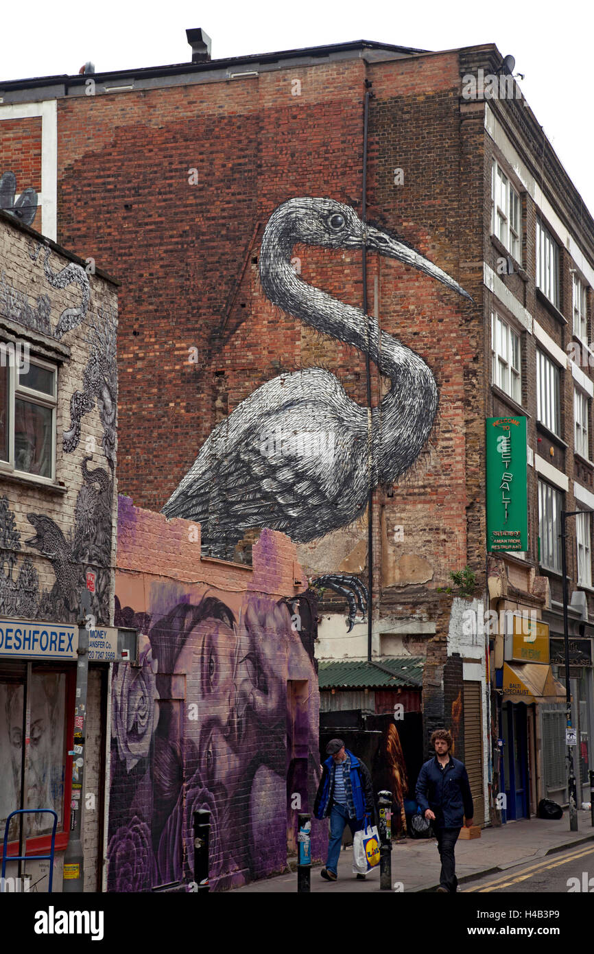 Houses, city, graffiti, architecture Stock Photo - Alamy