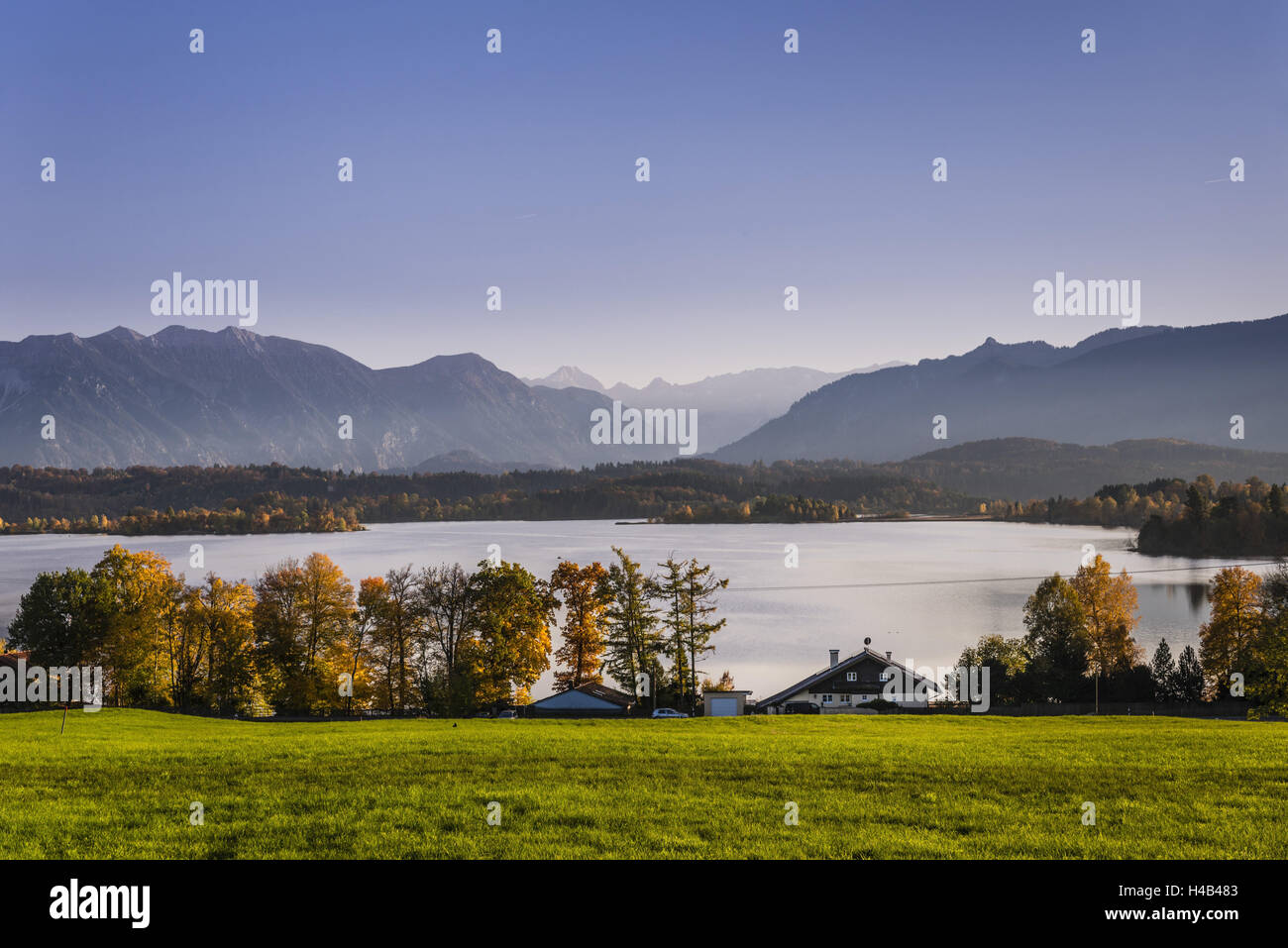 Germany, Bavaria, Upper Bavaria, Pfaffenwinkel, Uffing am Staffelsee ...