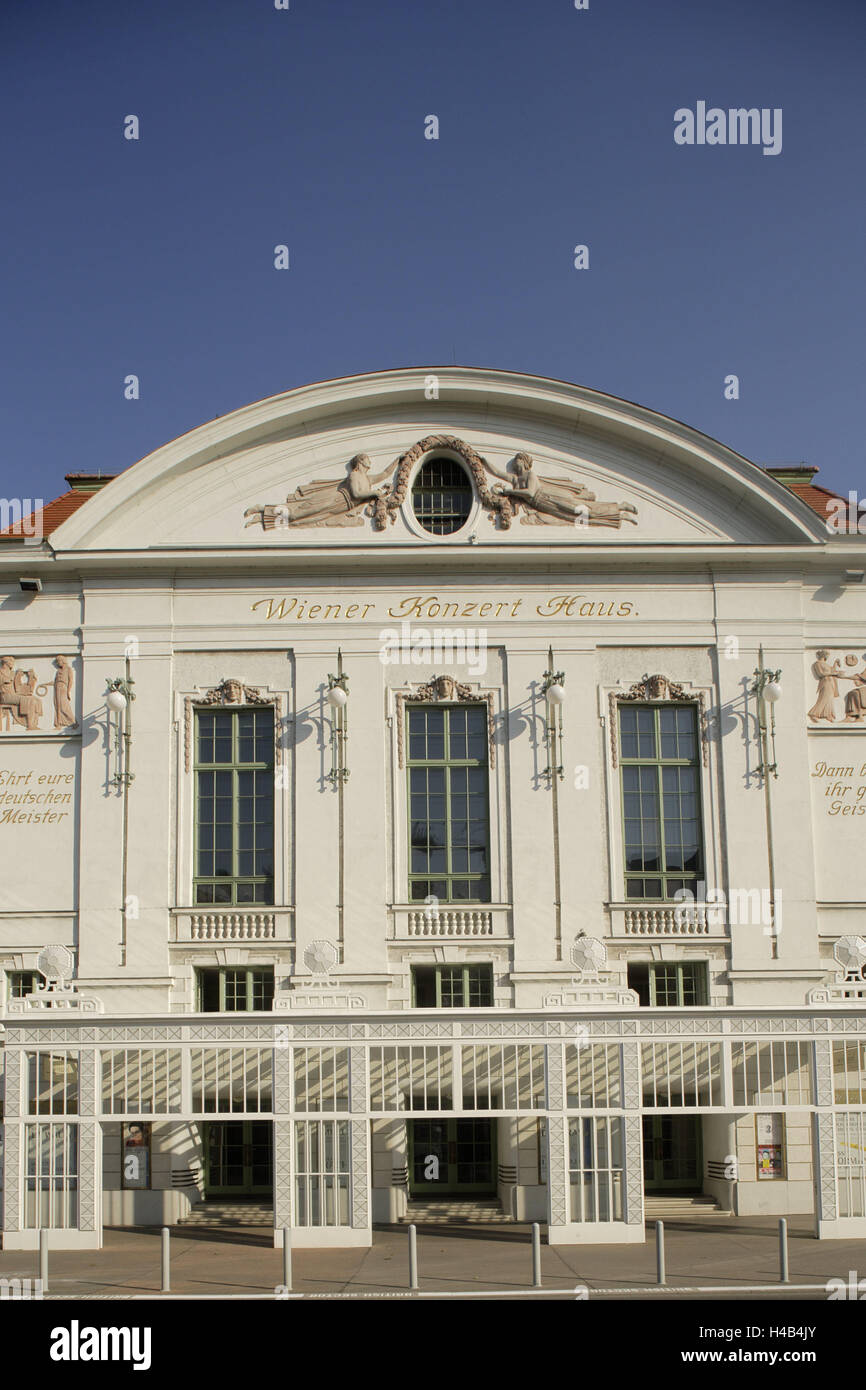 Austria, Vienna, concert hall, facade, Europe, town, capital, building ...