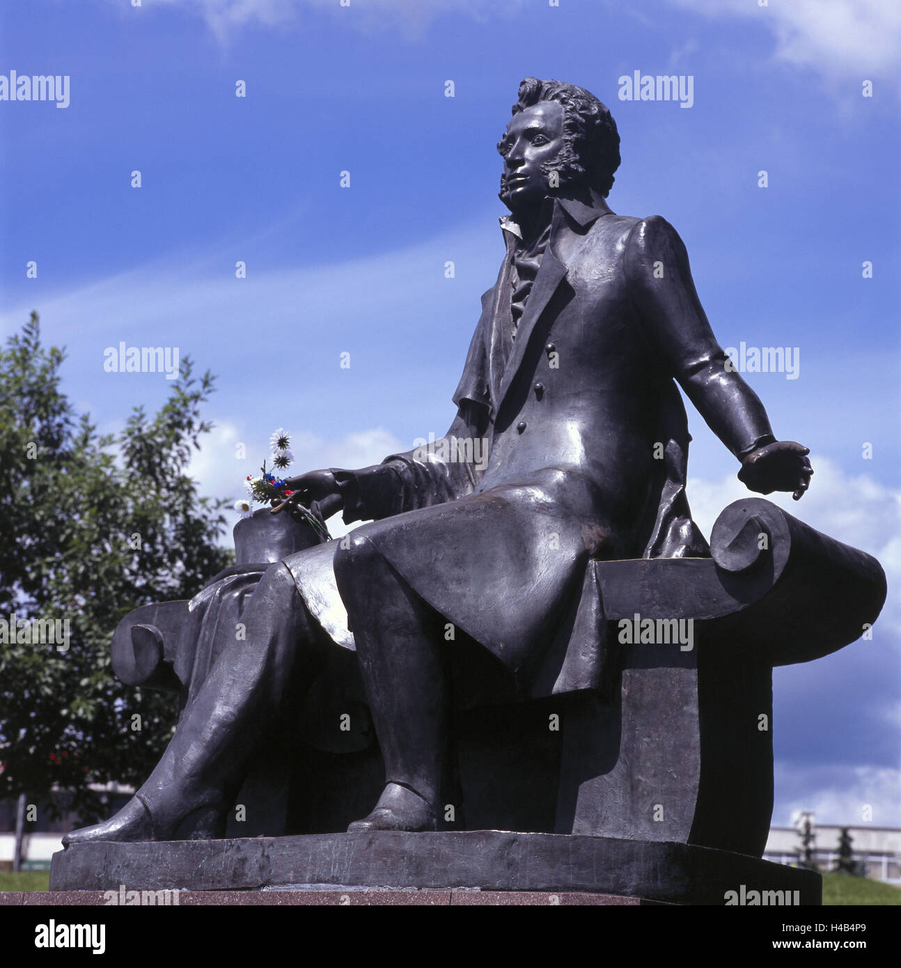 Byelorussia, Minsk, Pushkin's monument Stock Photo - Alamy