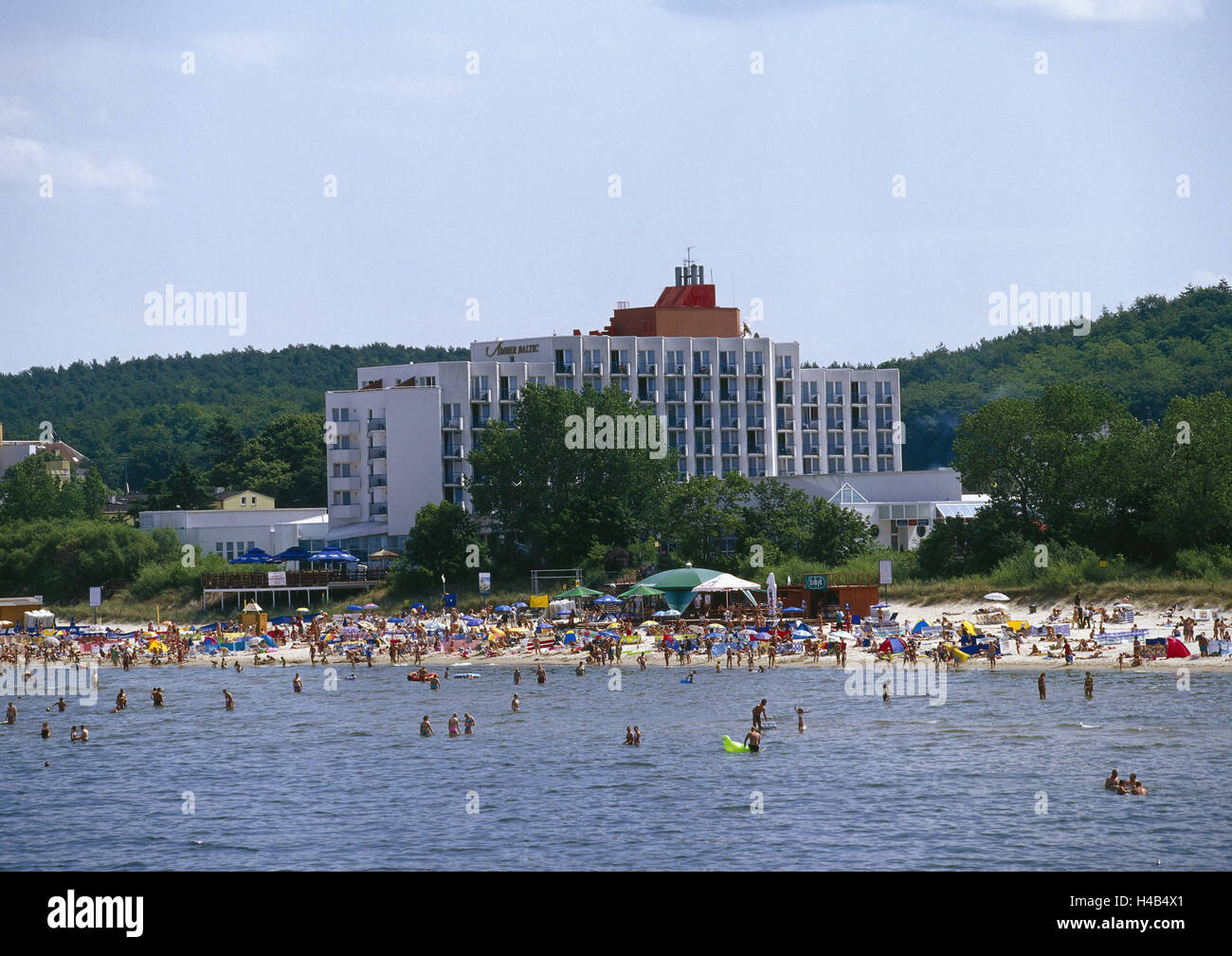 Poland, island Wollin, Misdroy, hotel, "Amber Baltic", beach view, sea ...