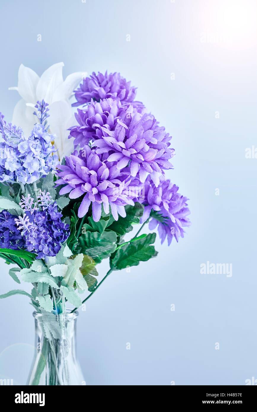 A studio photo of plastic display flowers Stock Photo - Alamy