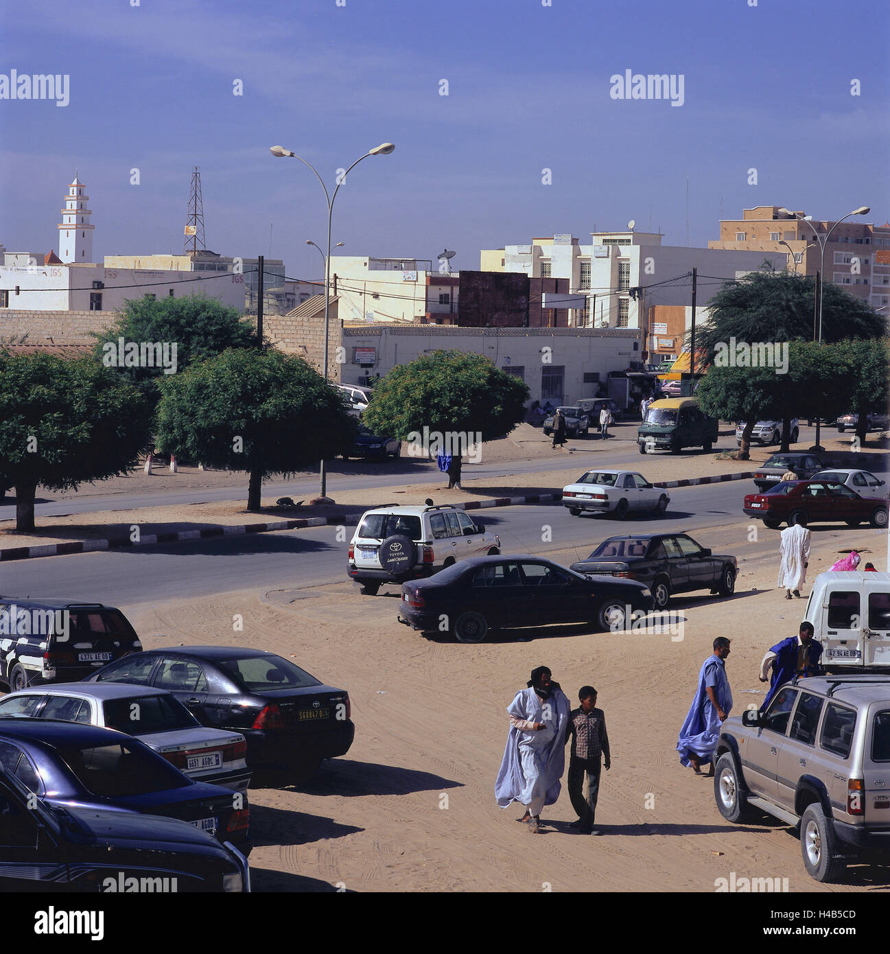 Mauritania, Nouakchott, town view, street scene, Africa, West, Africa ...