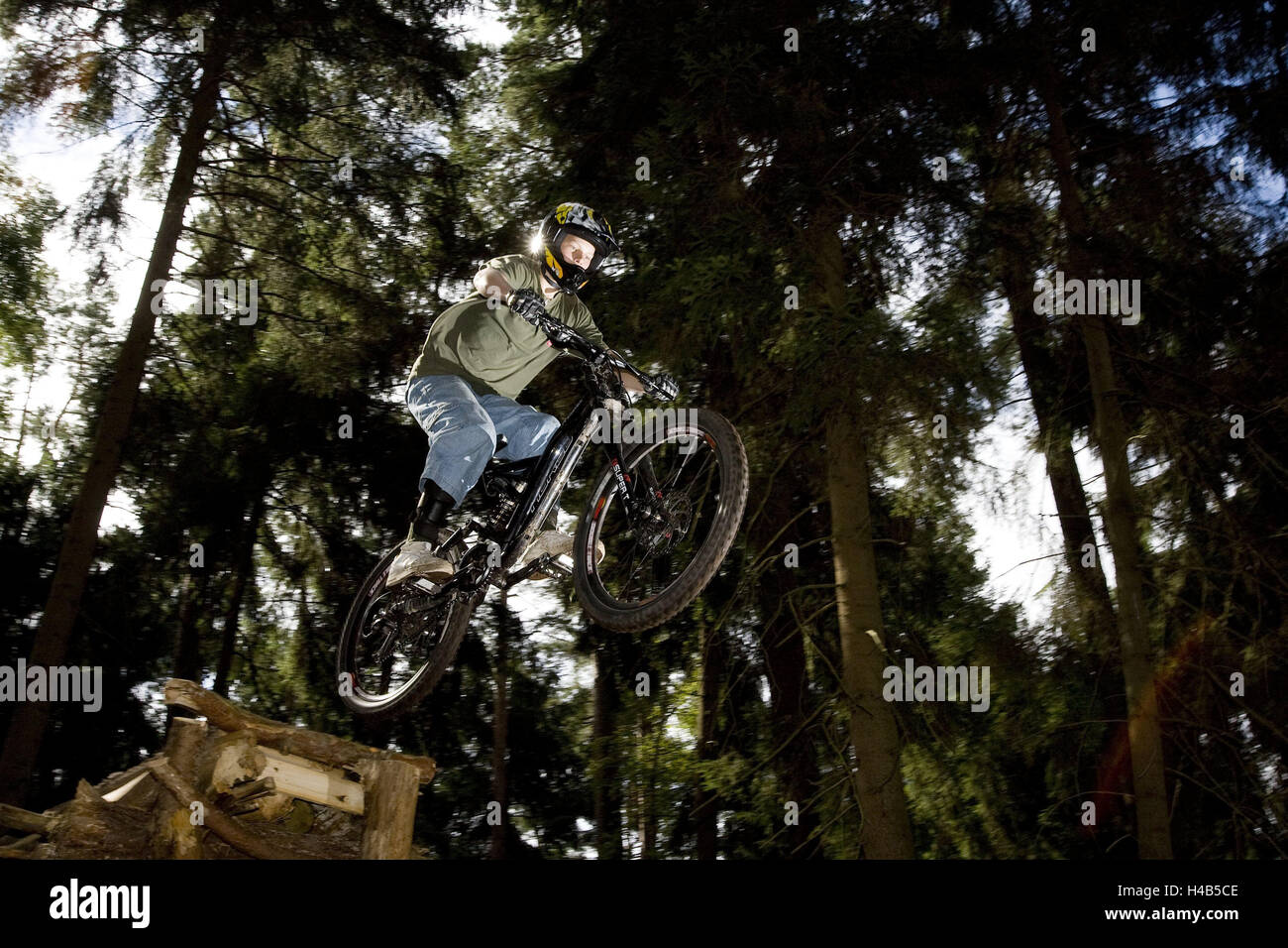 Forest jump hi-res stock photography and images - Alamy