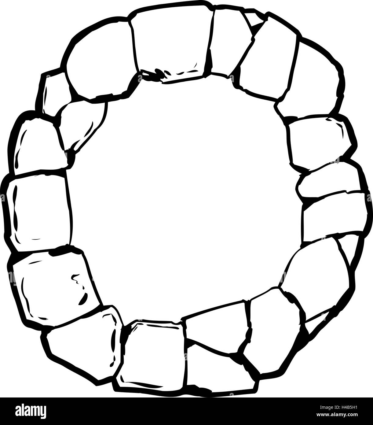 Stone Well Drawing