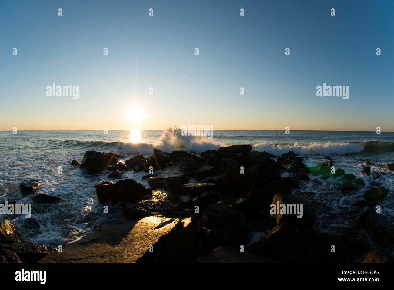 Amazing Sunrise at the Beach Stock Photo - Alamy