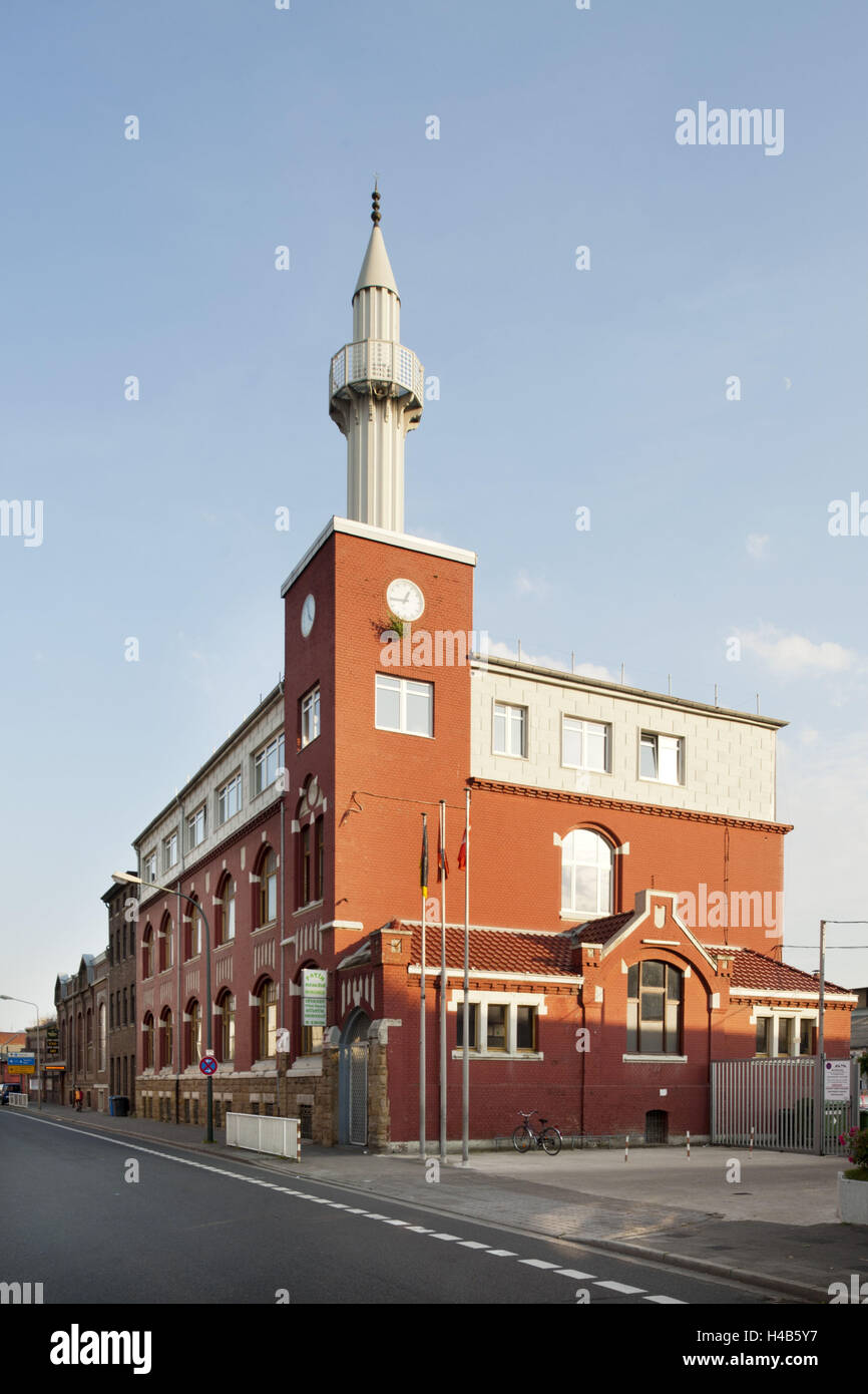 Germany, North Rhine-Westphalia, circle Düren, Düren, Fatih mosque in ...