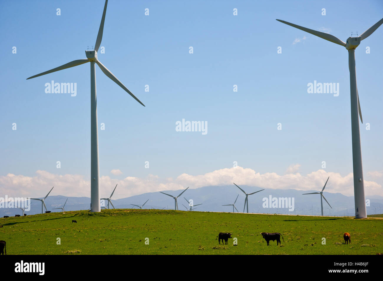 Wind turbines in Andalusia, Spain Stock Photo - Alamy