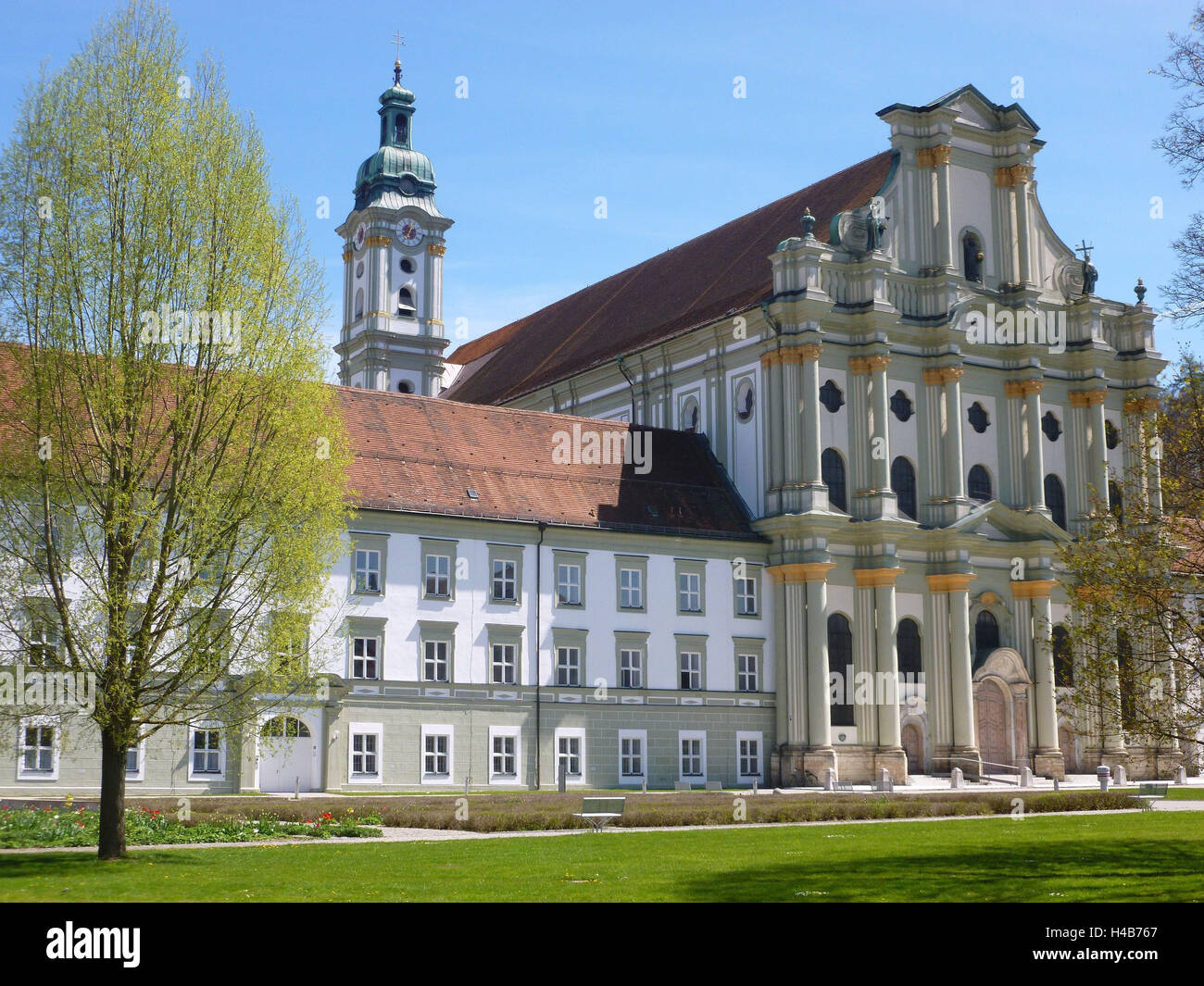 Germany, Upper Bavaria, Fürstenfeldbruck, minster the Assumption Day ...