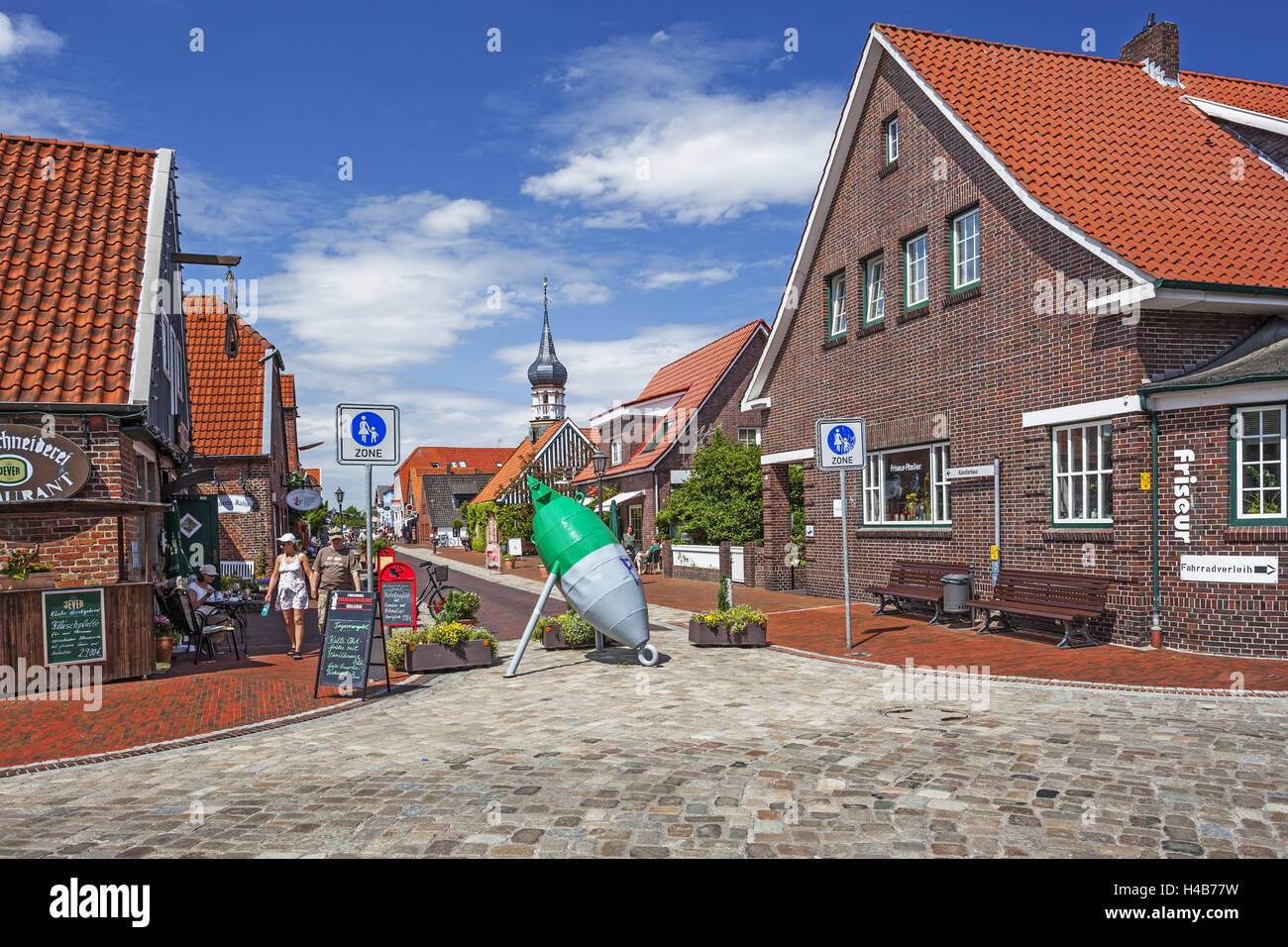Centre of Hooksiel, Germany, Lower Saxony Stock Photo - Alamy