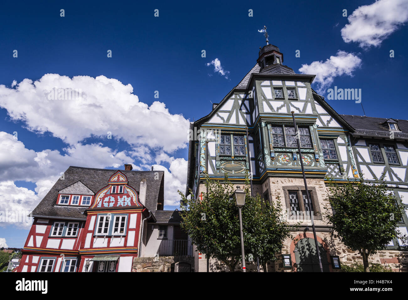 Germany, Hessen, Taunus, German Timber-Frame Road, Idstein, Old Town ...