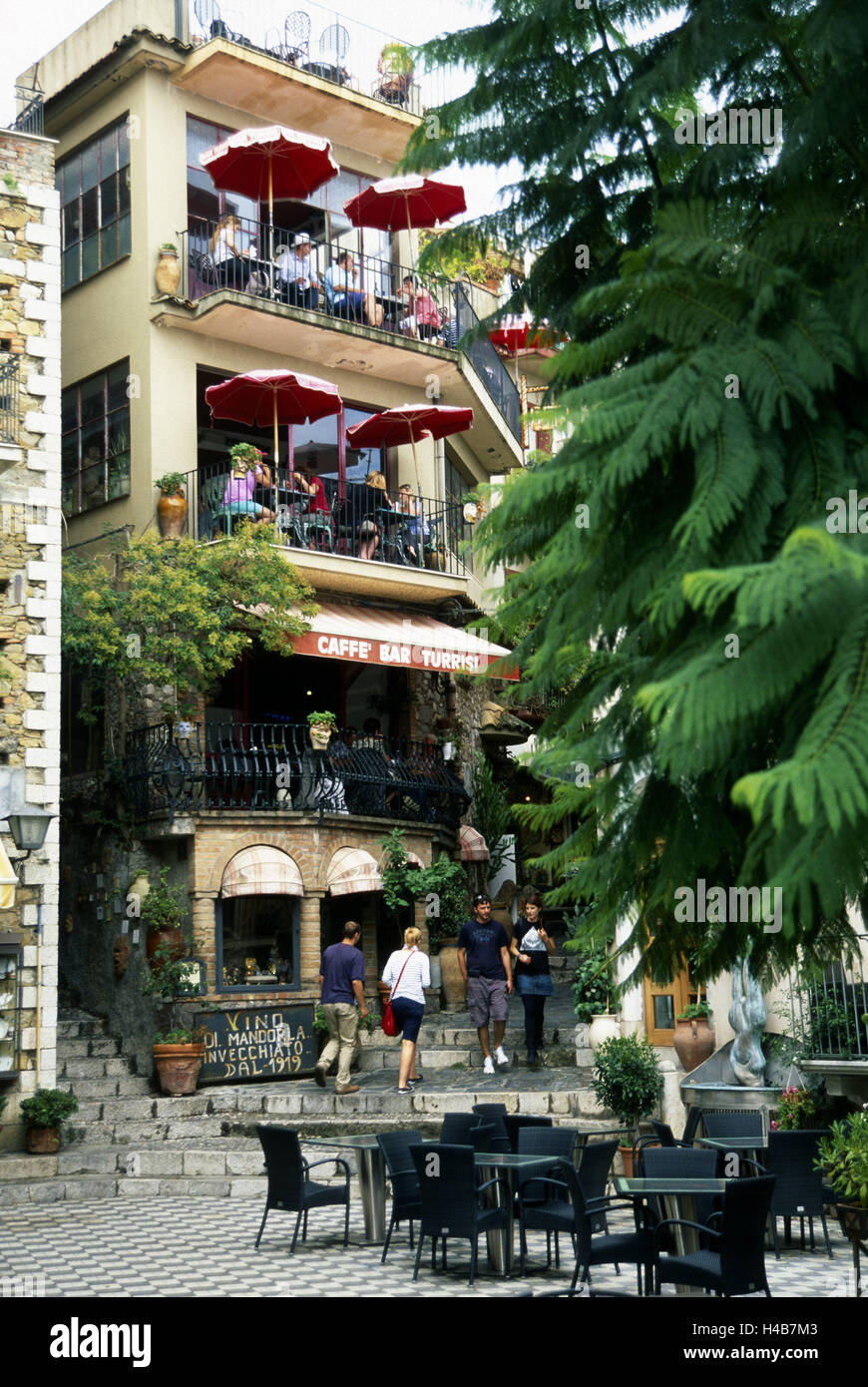 Castelmola bar restaurant hi-res stock photography and images - Alamy
