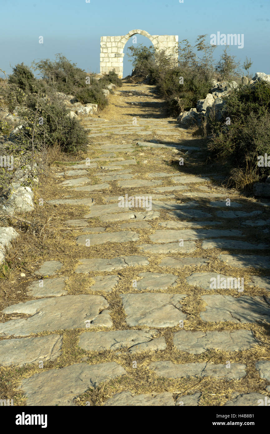 Turkey, province Icel (Mersin), tarsus, Roman street near the village ...