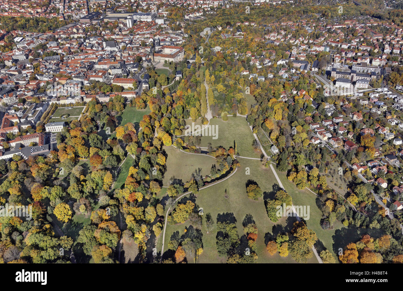 Germany, Thuringia, Weimar, from above, aerial shot Stock Photo - Alamy