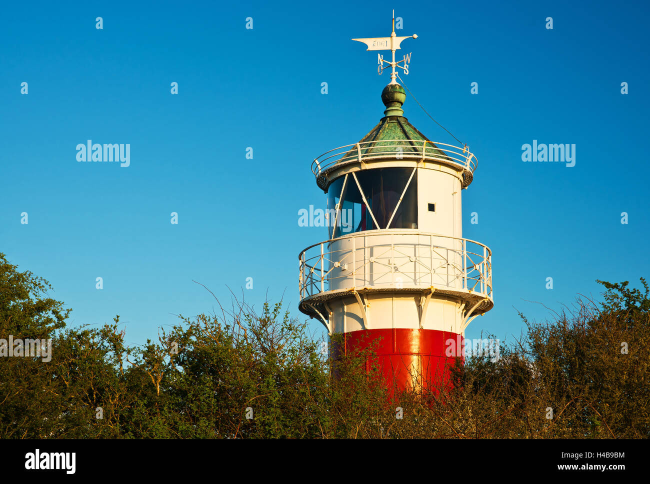 Lighthouse Tranerodde, Alsen Island, Denmark Stock Photo - Alamy